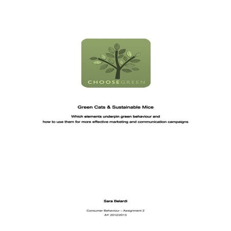Green Cats and Sustainable Mice | PDF