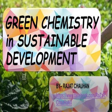 Green chemistry and Sustainable development.pptx