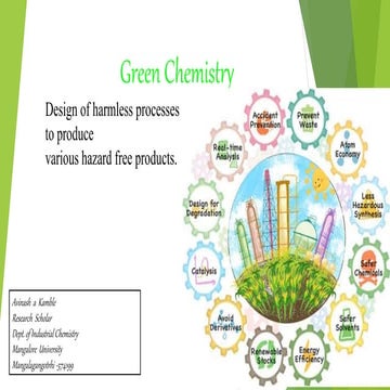 Green Chemistry Basic principles Mangalore University.pptx