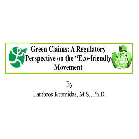 Green Claims Dces | PPT | Agriculture | Industries