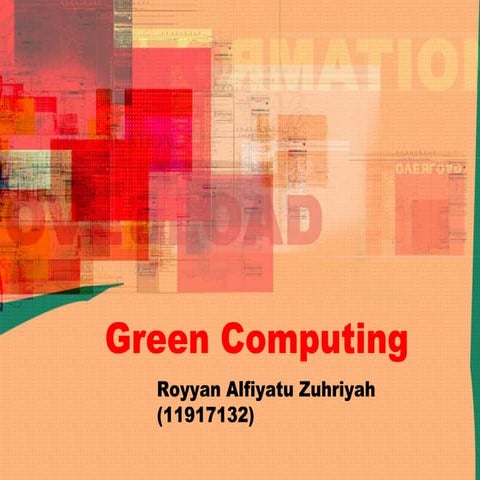 Basic and Fundamental of Green Computing | PPTX