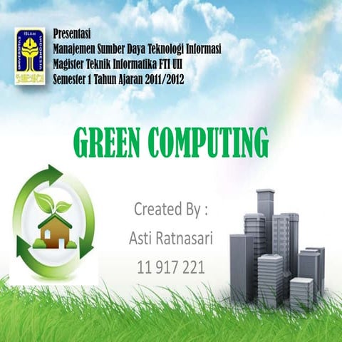 Basic and Fundamental of Green Computing | PPTX