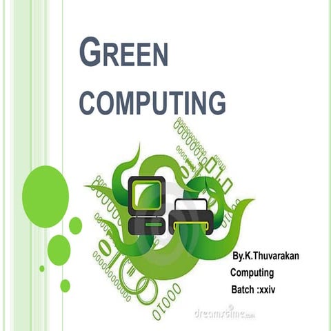 Green computing | PPT