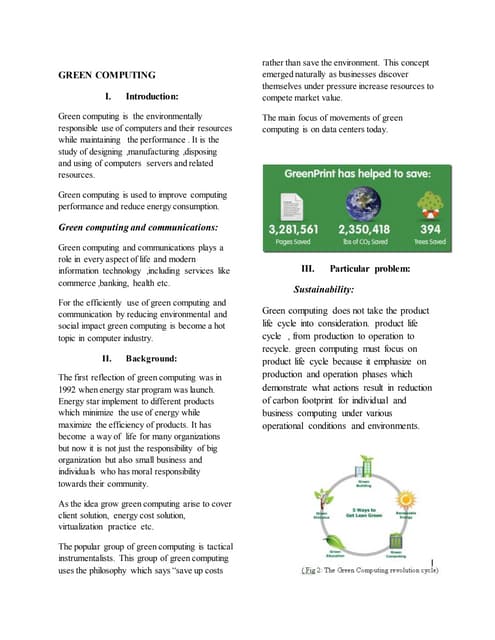 Case Study On New Technology Used as Solution for Current Environmental ...