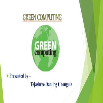 GREENCOMPUTING.pptx consists of environmental related | PPTX