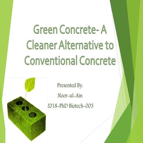 Green concrete | PPTX
