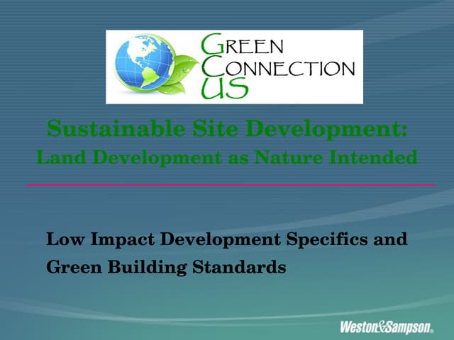 Green Building - Site selection and development | PPTX