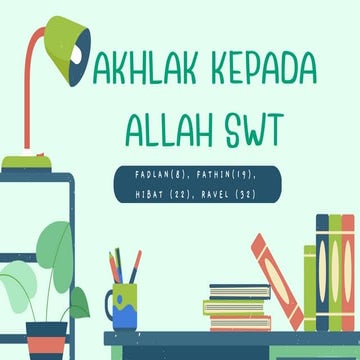 Akhlak Kepada Allah | PPT