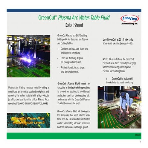 GreenCut Plasma Data Sheet | PDF