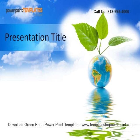 Green earth powerpoint template | PPTX