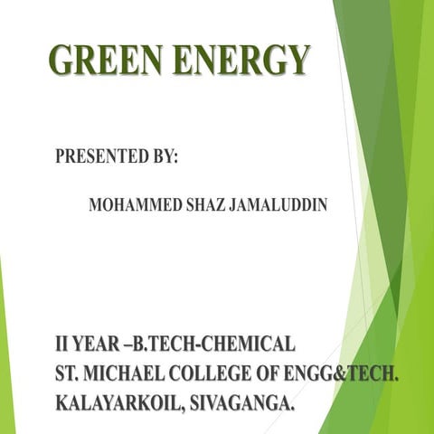Green energy | PPT