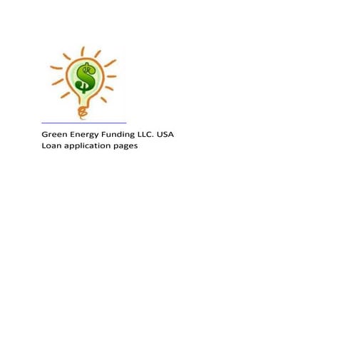 Green Energy Funding Llc | DOCX | Business Loans | Business Banking ...