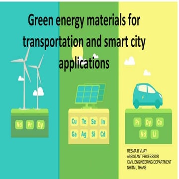 Green energy materials for transportation and smart city applications.pptx