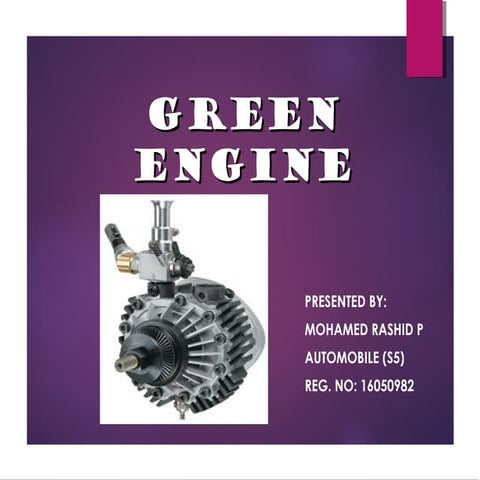Green engine | PPT