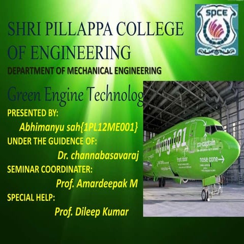 Green engine technology | PPT