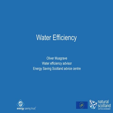 Water Efficiency Presentation | PPT