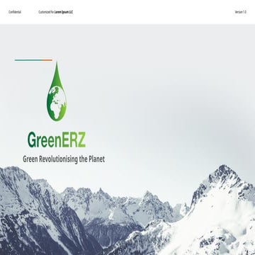 GreenERZ PPT Presentation for EPGP IIM Kozhikode | PPTX