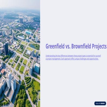 Greenfield--vs--Brownfield-Projects..... | PPTX