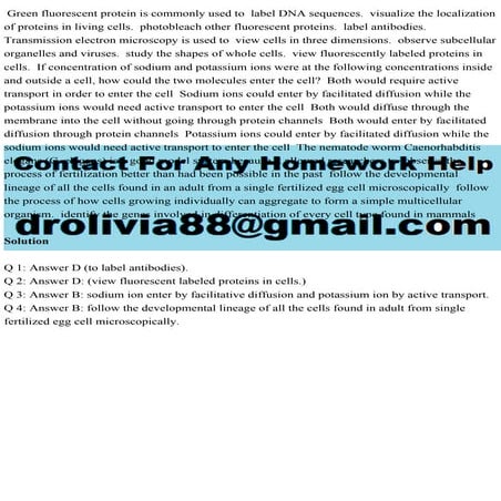 Green fluorescent protein is commonly used to label DNA sequences. .pdf