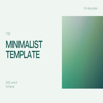 Green Gradient Monotone Minimalist Presentation Template.pdf