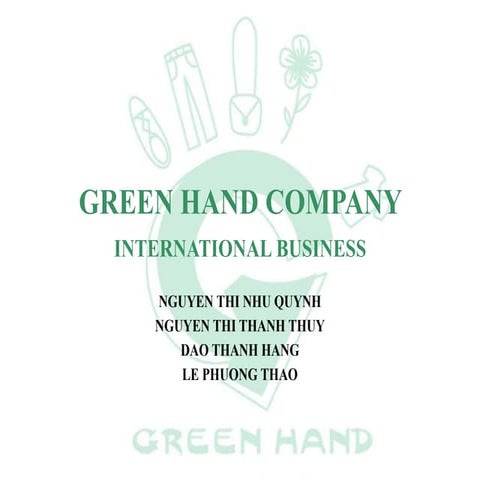 Green hand company | PPTX