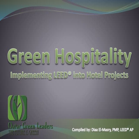 Green Hospitality | PPTX