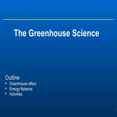 Greenhouse Science | PPT