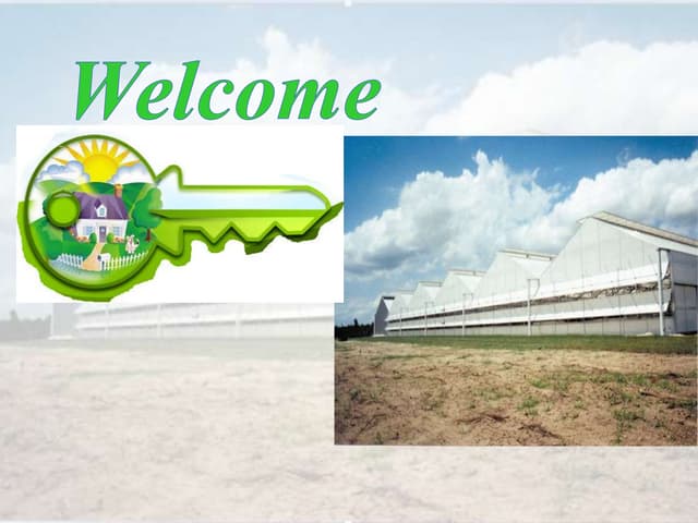 Green house components and types of green house | PDF