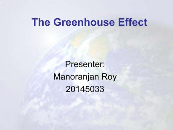 Global warming and its effects | PPT