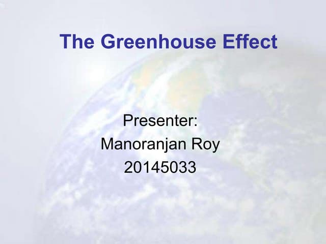 Green house effect | PPTX