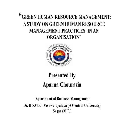 Green hrm | PPT