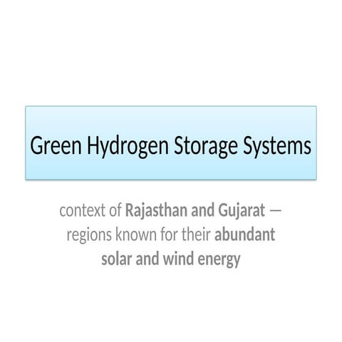 Green Hydrogen Generation.pptx