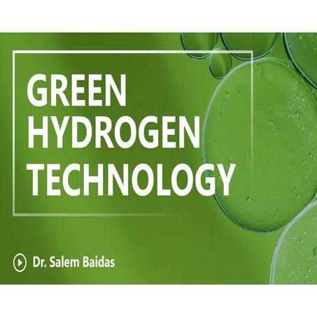 Green Hydrogen Technology | PDF