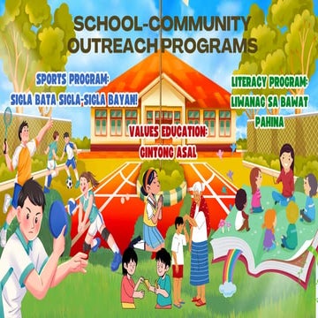 SCHOOL COMMUNITY OUTREACH PROGRAM POSTER | PDF