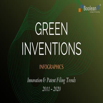 Green inventions - Infographics 2011 2020 | PPT