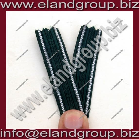 Green lace double white stripe military braid | PDF