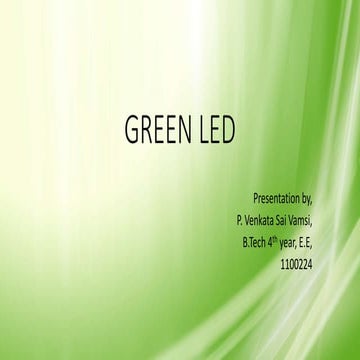 Green LED | PPTX