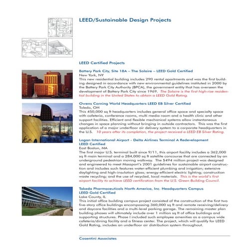 Green leed projects | PDF