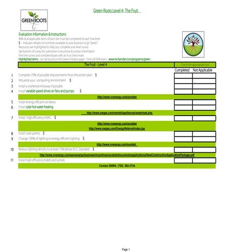 Green level 4 form | PDF