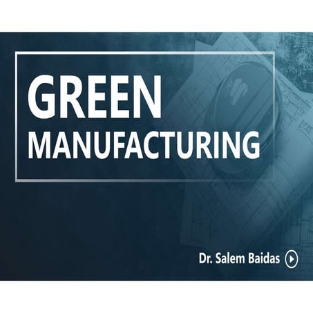 Green Manufacturing | PDF
