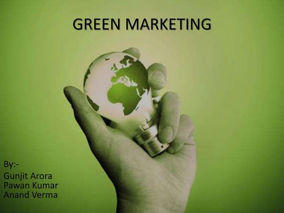 Project report on green marketing | DOCX
