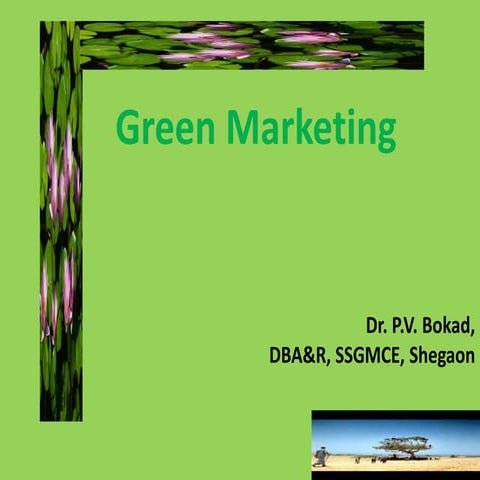 Green marketing ppt-pvb | PPTX