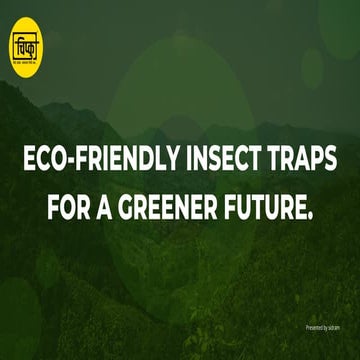 Eco-Friendly Insect Traps for a Greener Future | PDF