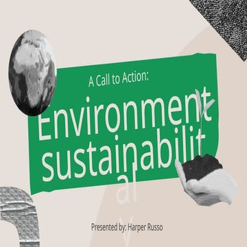 Green Modern Textured Environmental Sustainability Campaign ...
