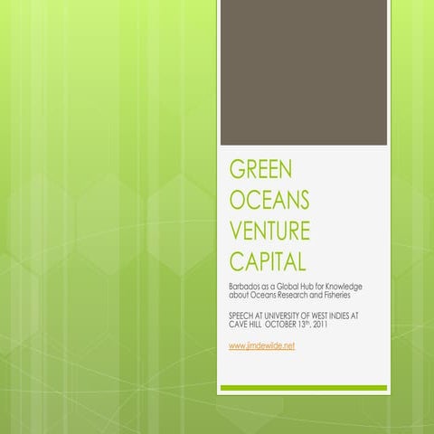 Green oceans strategy | PPTX | Environmental Services Industry | Industries