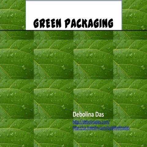 Green packaging | PPTX