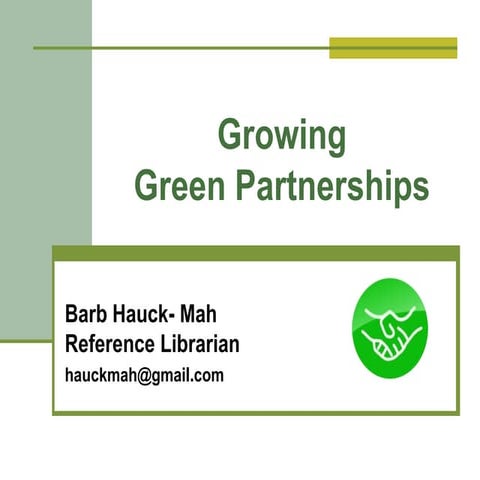 Green partnerships | PPT