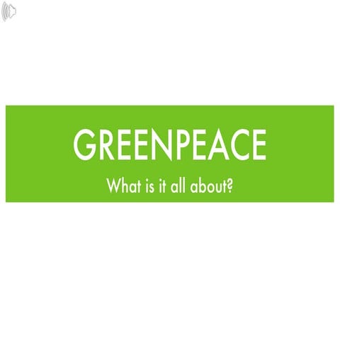 Greenpeace presentation | PPT