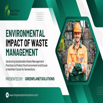 Green Planet Solutions Environmental Impact of waste Management | PDF