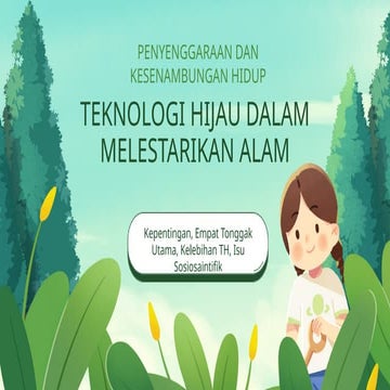 Bab 4 Teknologi Hijau Dalam Melestarikan Alam Pptx